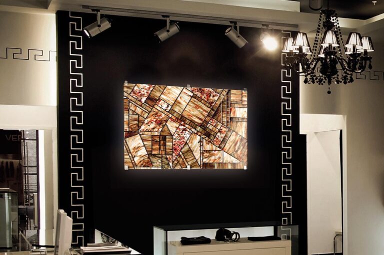 Artistic glass wall panels as a luxury interior design masterpieces ...